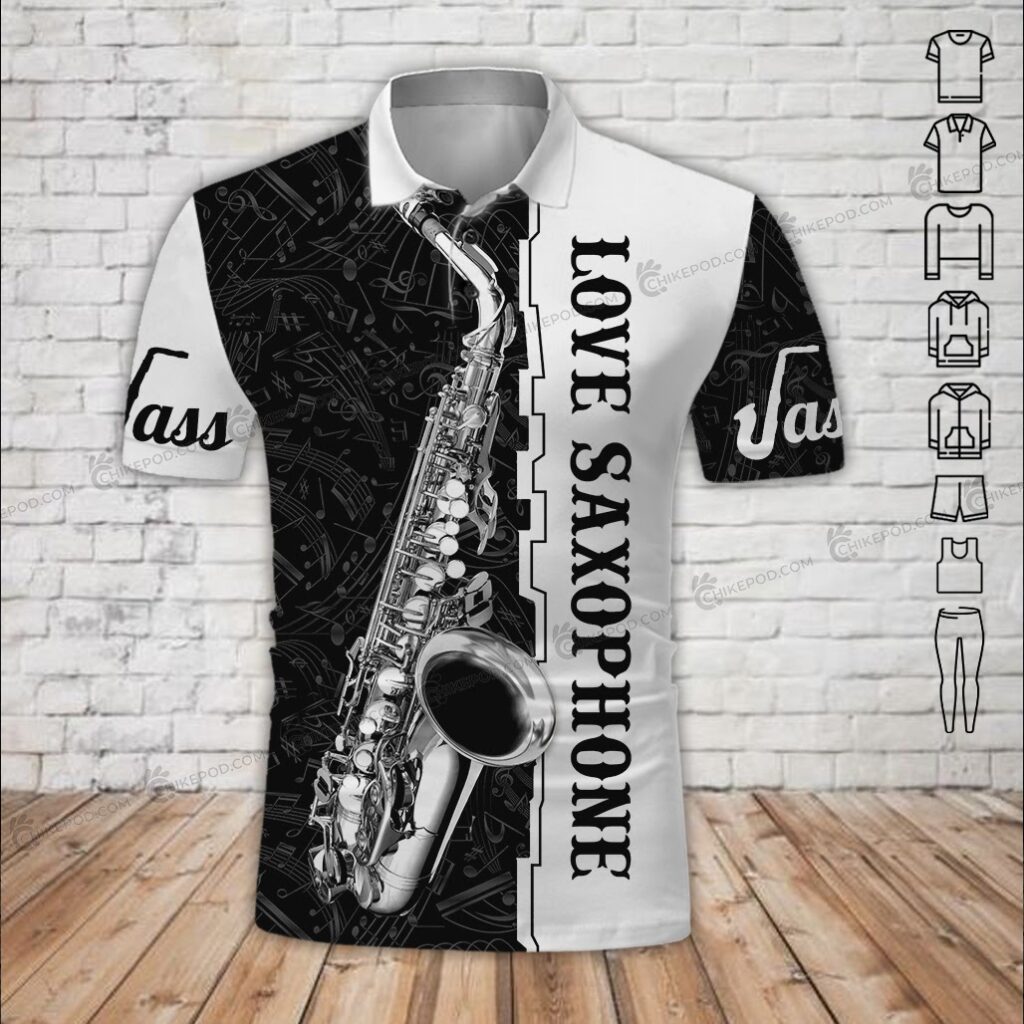 Beautiful Black Saxophone All Over Printed Clothes HK454 – Azfancy