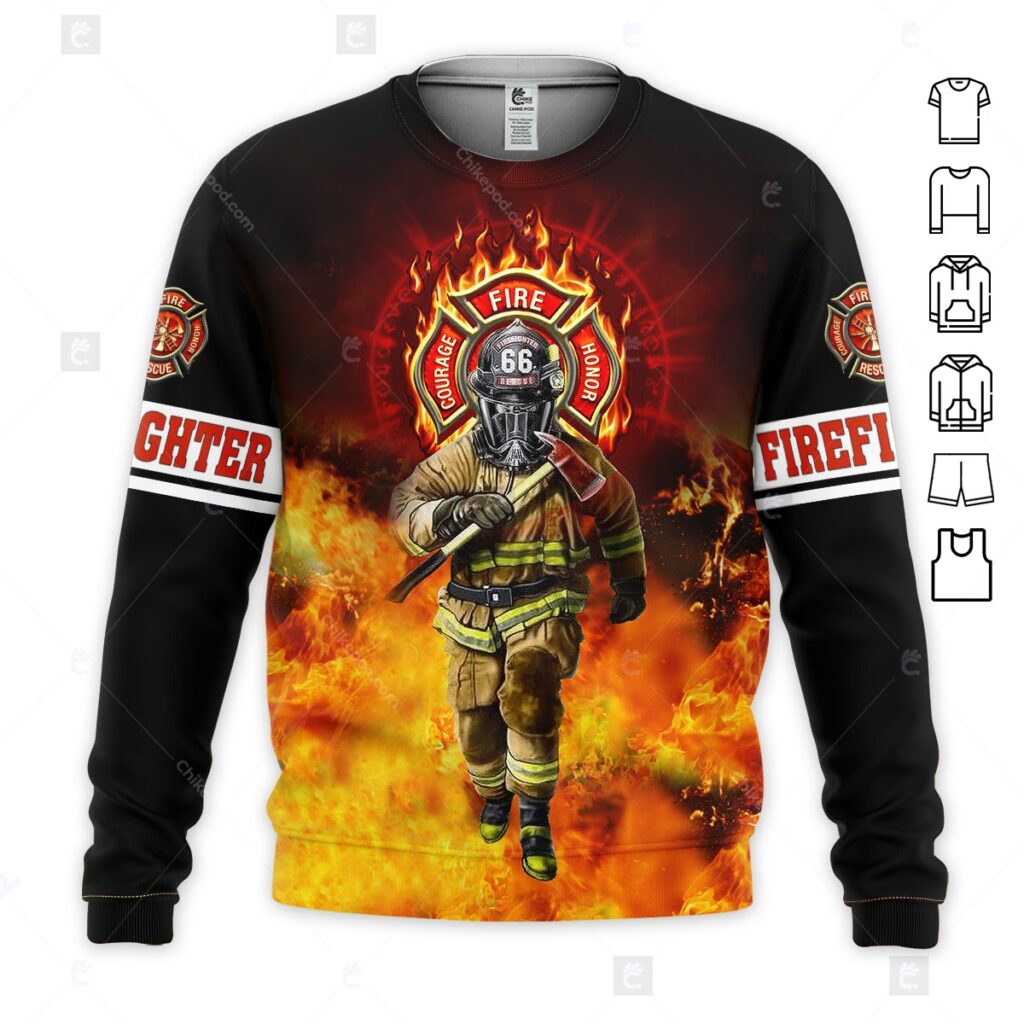 Firefighter 3D All Over Printed Clothes NC730 – Azfancy
