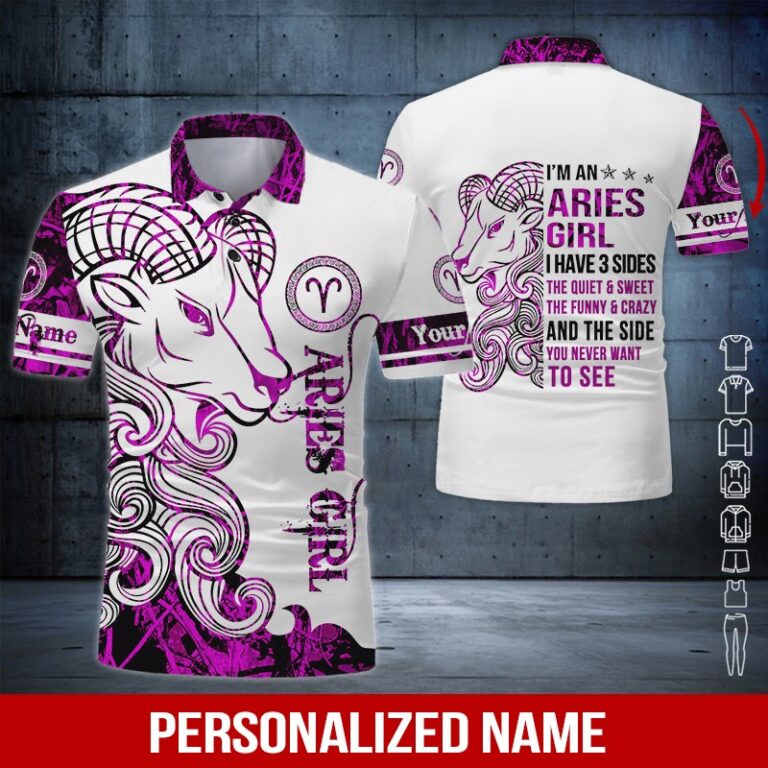 Personalized Name Aries Girl All Over Printed Clothes ND447 – Azfancy