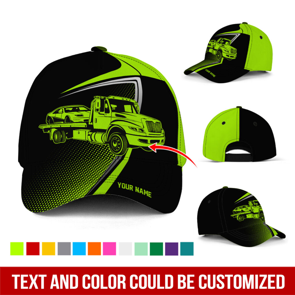 Personalized Name And Color Love Tow Truck Classic Cap NN65 – Azfancy