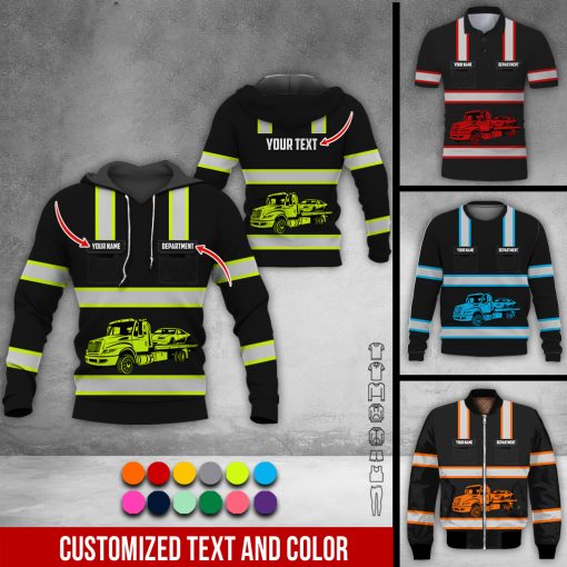 Pocket – Customized Name And Color Tow Truck Uniform All Over Printed ...