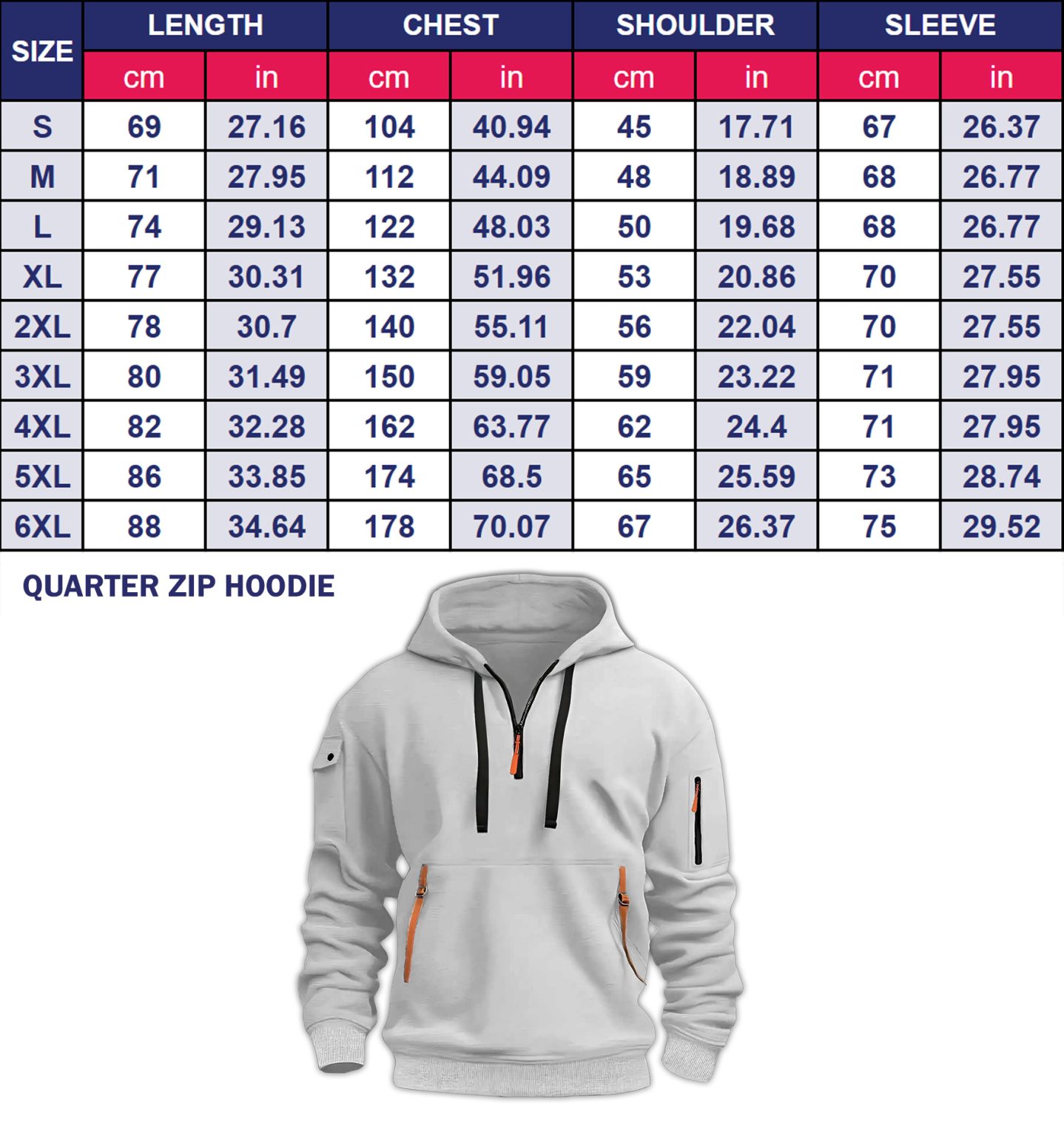 Personalized Name And Color Uniform 3D Quarter Zip Hoodie PC371 – Azfancy